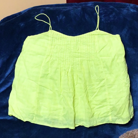 J. Crew | Tops | J Crew Yellow Spaghetti Straps Top | Poshmark